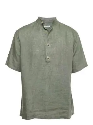 Loro Piana Hakusan Short-sleeve Polo Shirt - Green