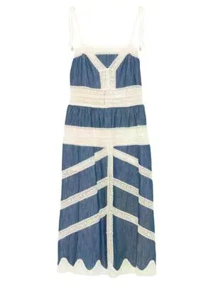 Zimmermann Awaken Lace-trimmed Dress - Blue