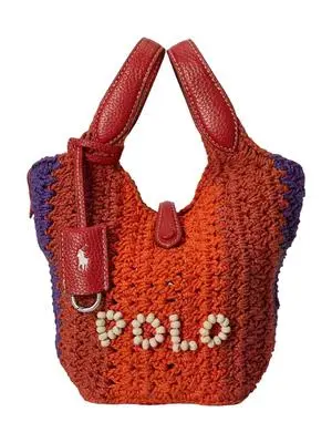 Polo Ralph Lauren Crochet Tote Bag - Red