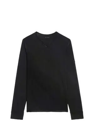 Zadig&Voltaire Henley T-shirt - Black