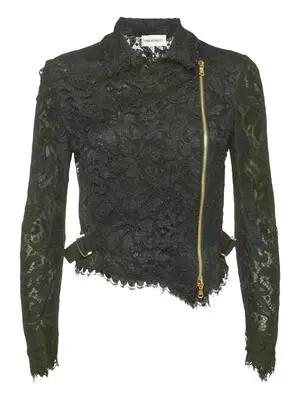 Emilio Pucci Lace Zip Jacket - Black