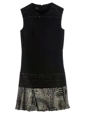 Giambattista Valli Sleeveless Drop Waist Dress - Black