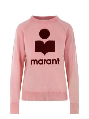 Isabel Marant Millyny Logo-detail Sweatshirt Pink