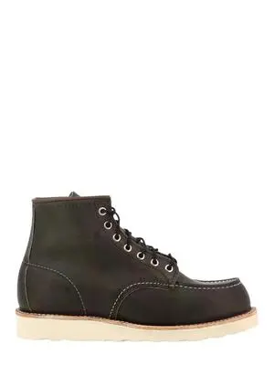 Red Wing Lace-up Moc-toe Boots - Black