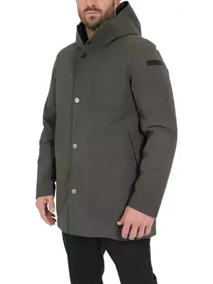 RRD Hooded Buttoned Parka - Grey