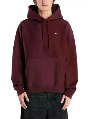 Nike Solo Swoosh Pullover Hoodie - Red