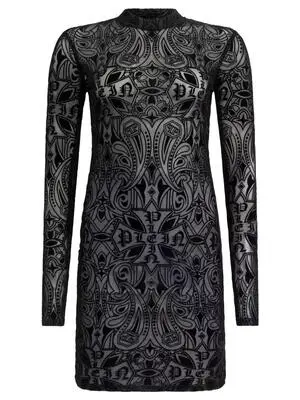 Philipp Plein Long-sleeve Mini Dress - Black