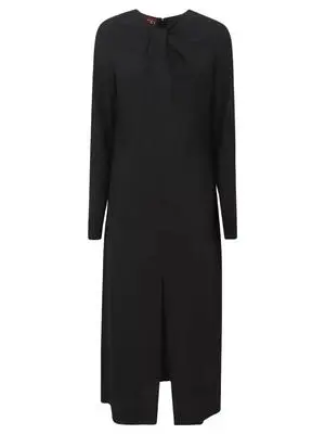 Gucci Split Twisted Maxi Dress - Black