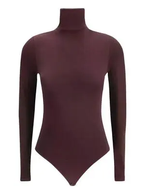 Wolford Turtleneck Long-sleeve Bodysuit - Brown