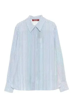 Max Mara Flirt Striped Button Shirt - White