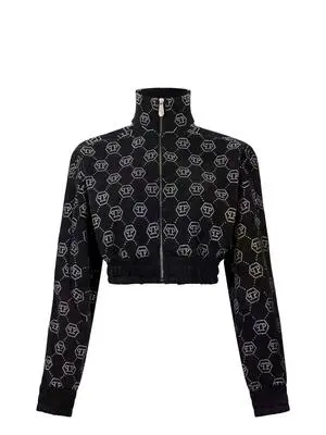 PHILIPP PLEIN Monogram Crystal Sweatshirt