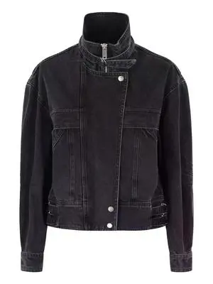 MARANT ETOILE Faded Zip Jacket - Black