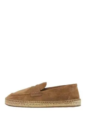 GIANVITO ROSSI Lido Suede Loafers - Brown