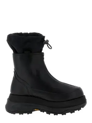 Sacai Platform Ankle Boots - Black