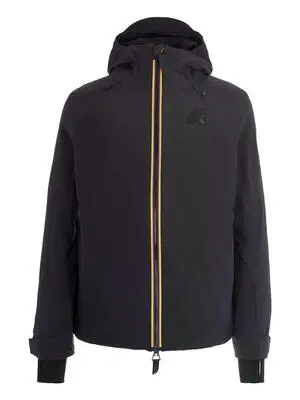 K-WAY Hooded Zip Jacket - Black
