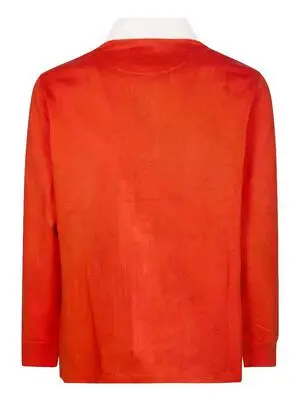 JW Anderson Long-sleeve Contrast Polo Shirt - Red