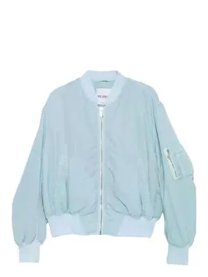Attico Anja Zip Bomber Jacket - Blue