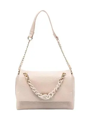 Liu Jo Satchel Shoulder Bag With Chain Detail - Neutrals