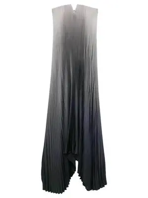 L'IDEE Pleated Ombré Gown - Grey