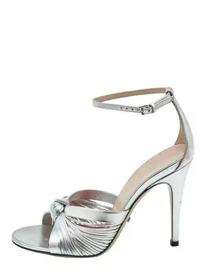 GUCCI Knot-Detail Ankle-Strap Sandals