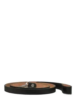 Thom Browne Pebble-grain Dog Leash - Black