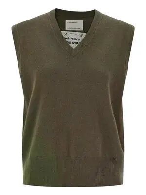 EXTREME CASHMERE X Spencer V-neck Vest - Green