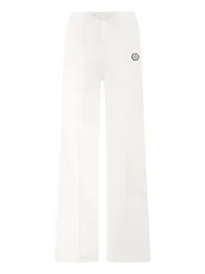 Philipp Plein Appliqué Trousers - White
