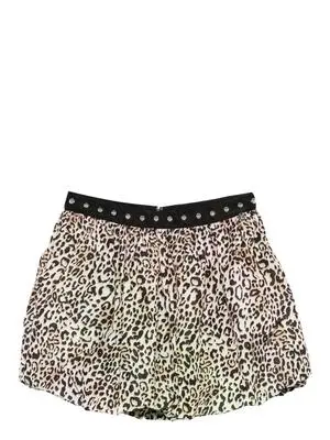 Liu Jo Leopard-print Mini Skirt - Neutrals