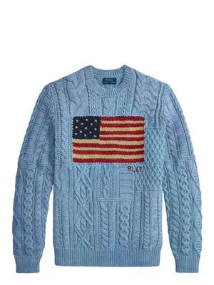 Polo Ralph Lauren Flag-motif Sweater - Blue