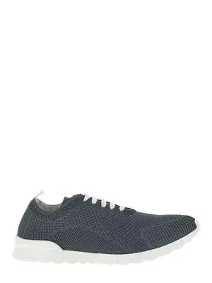 Kiton Lace-up Knit Sneakers - Grey
