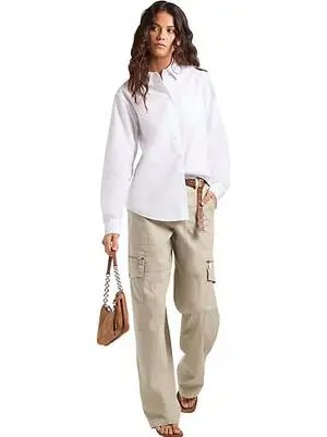 Michael Kors Cotton Poplin Boyfriend Shirt - White