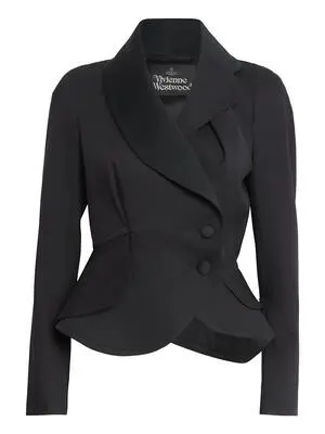 VIVIENNE WESTWOOD Wool Stormy Asymmetric Jacket - Black