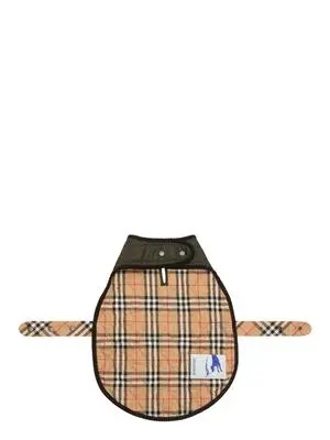 Burberry Quilted Nylon Check Dog Coat - Green
