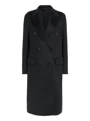 Brioni Cashmere Salomone Overcoat - Black