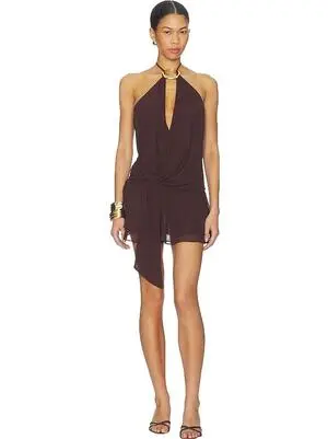 TIGER MIST Indigo Mini Dress - Brown