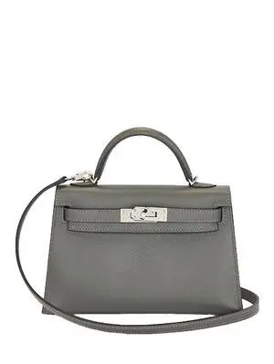 FWRD RENEW Hermes Epsom Kelly 20 Handbag - Grey