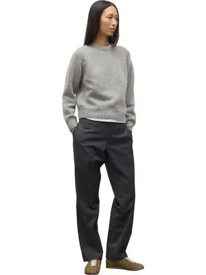 Johnstons Of Elgin Bay Marl Cashmere & Cotton Jumper - Blue