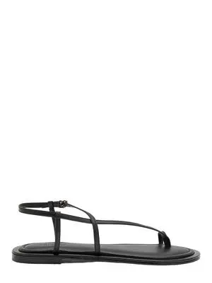 A.emery Reef Leather Sandals - Black