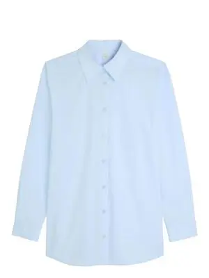 TOTEME Classic Tumbled Cotton-poplin Shirt - Light Blue