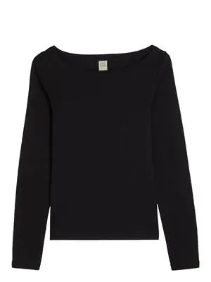 FLORE FLORE Steffi Cotton Top - Black