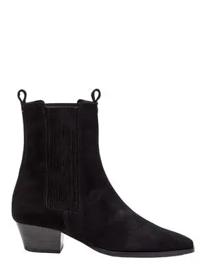 AeydĒ Agata 35 Suede Ankle Boots - Black
