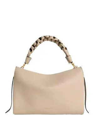 COCCINELLE Boheme Braided-detail Shoulder Bag - Neutrals