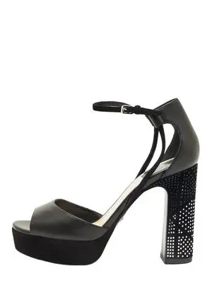 DIOR Leather Platform Sandals