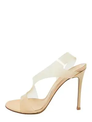 GIANVITO ROSSI Metropolis Slingback Sandals - White