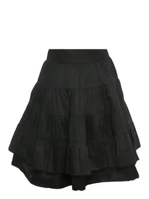 Sandro Tiered Mini Skirt - Black