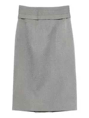 John Galliano Woven Skirt - Grey