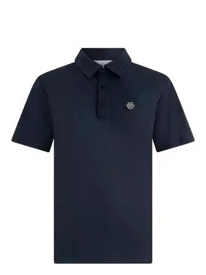 Philipp Plein Hexagon-logo Polo Shirt - Blue