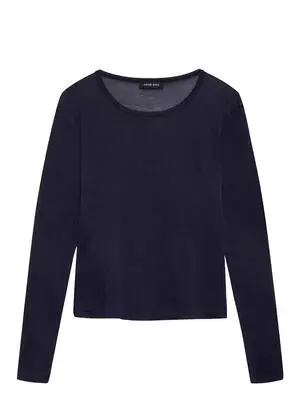 ANINE BING Sylvie Long-sleeve T-shirt - Blue