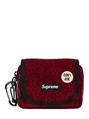 Supreme Leopard Belt Bag - Red