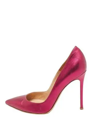 GIANVITO ROSSI Plexi Leather Pumps - Pink